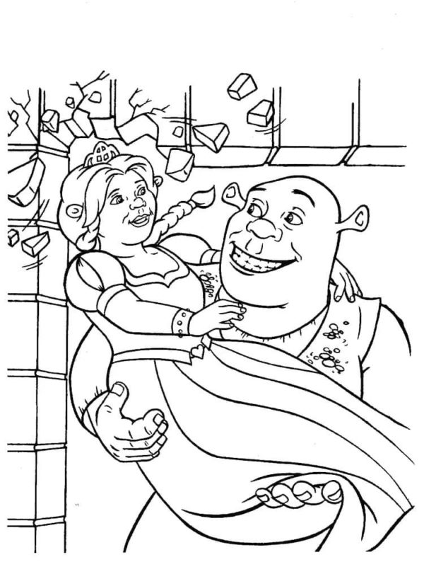 Disegni di Shrek da colorare - 100 immagini per la stampa gratuita