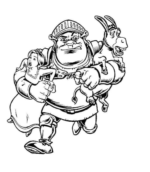 Disegni di Shrek da colorare - 100 immagini per la stampa gratuita