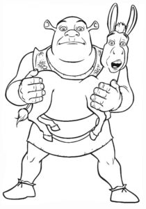 Disegni di Shrek da colorare - 100 immagini per la stampa gratuita