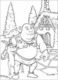 Disegni di Shrek da colorare - 100 immagini per la stampa gratuita