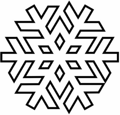 Snøfnugg Fargeleggingsark