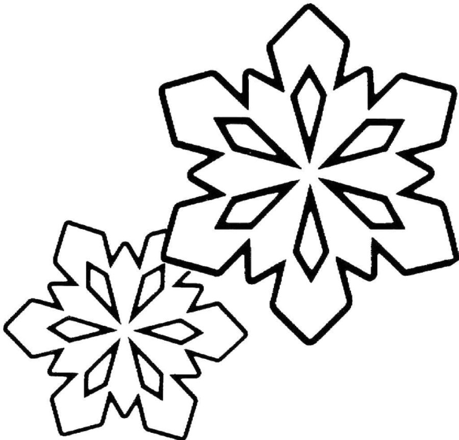 Snøfnugg Fargeleggingsark