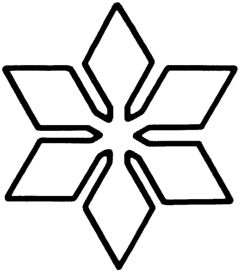 Snøfnugg Fargeleggingsark