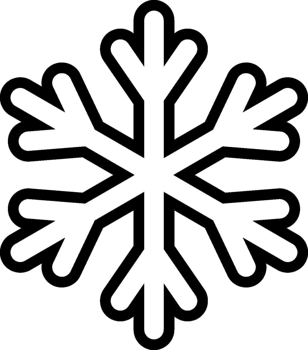 Snøfnugg Fargeleggingsark