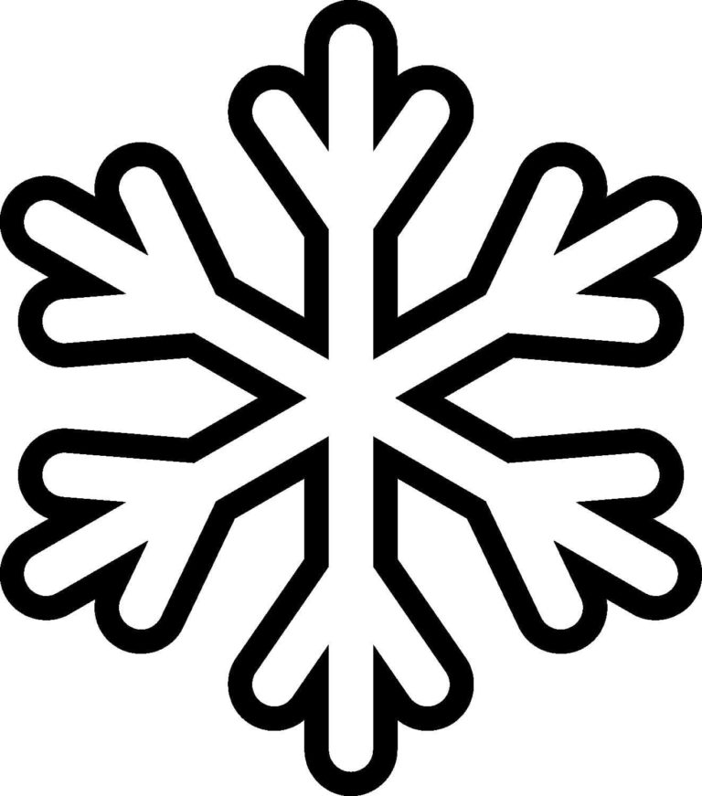 Planșe de colorat cu fulgi de zăpadă