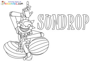Sundrop FNAF Coloring Pages