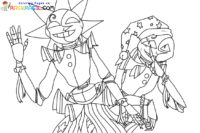 Sundrop FNAF Coloring Pages