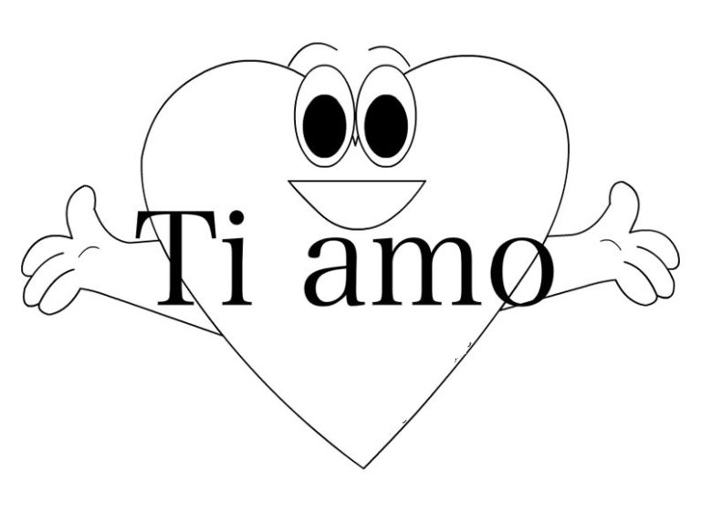 Disegni di Ti amo da colorare - 45 immagini per la stampa gratuita