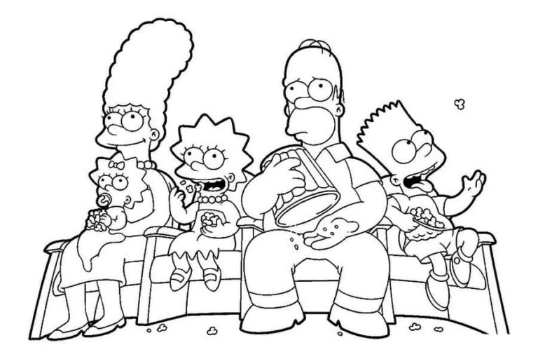 The Simpsons Coloring Pages | 100 images Free Printable