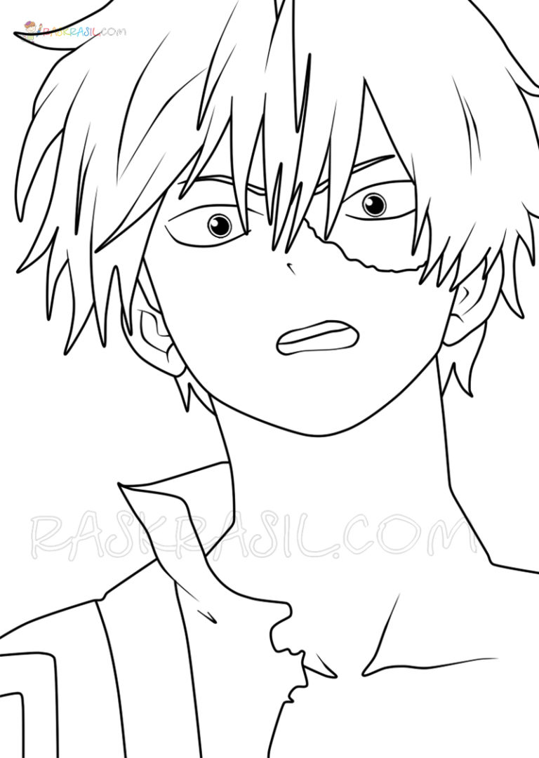 Coloriage Todoroki - 25 nouvelles images pour une impression gratuite