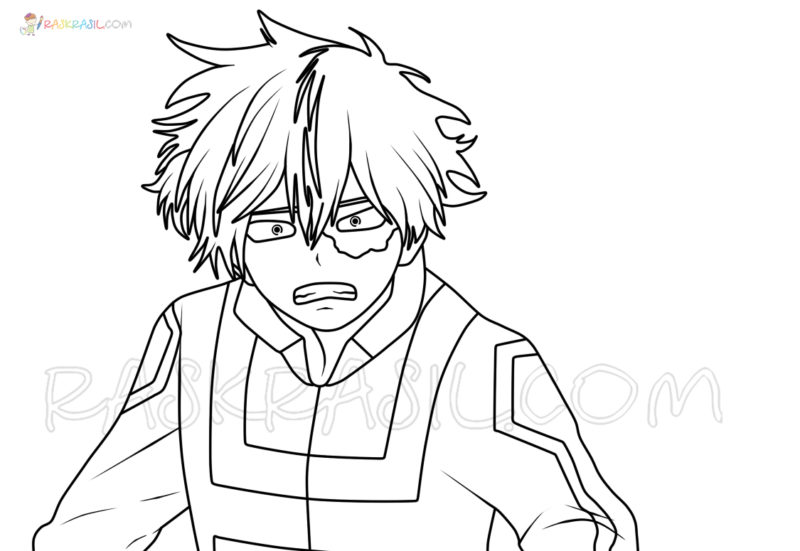 Todoroki Coloring Pages | 25 New Pictures Free Printable