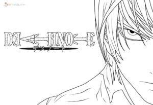 Dibujos de Death Note para colorear - 55 imágenes para imprimir gratis