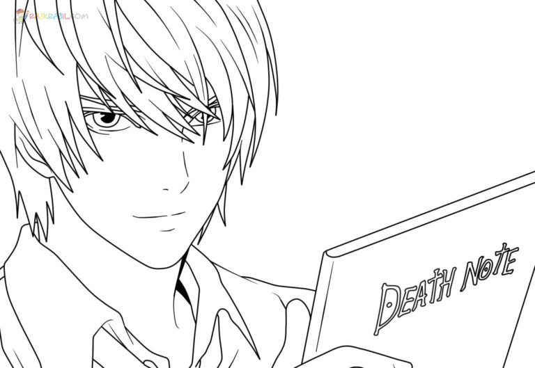 Dibujos de Death Note para colorear - 55 imágenes para imprimir gratis