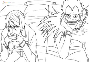 Dibujos de Death Note para colorear - 55 imágenes para imprimir gratis