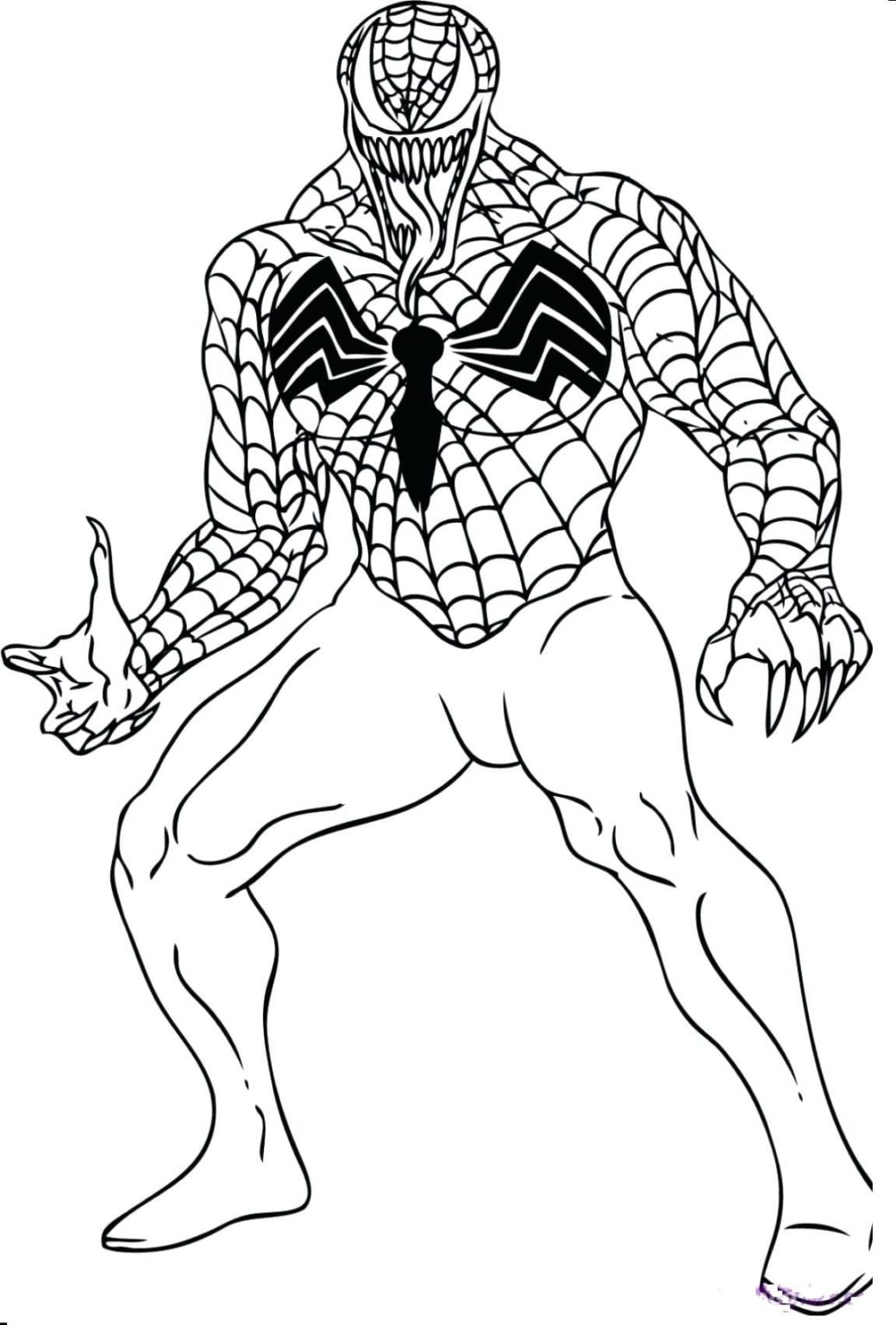 Dibujos de Venom para Colorear - 60 imágenes para imprimir gratis