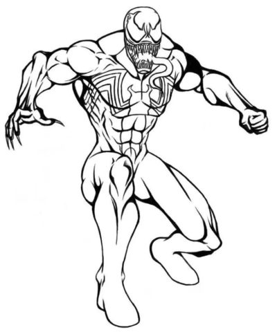 Venom Coloring Pages | 50 Coloring Pages Free Printable