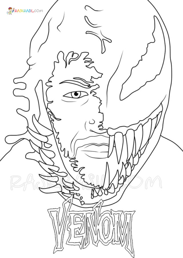 Disegni di Venom da colorare - 60 immagini per la stampa gratuita