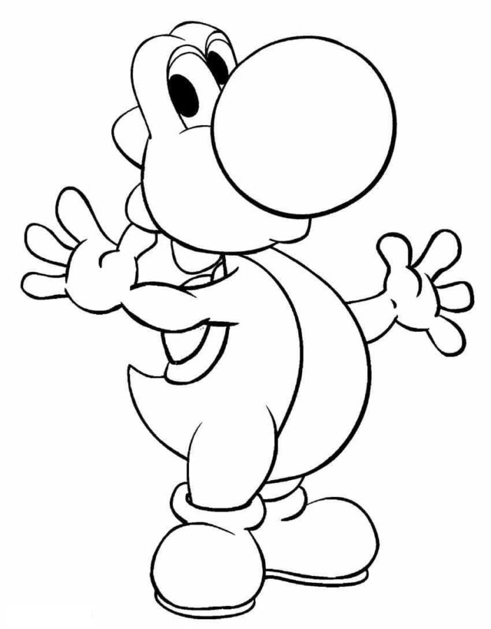 Ausmalbilder Yoshi | 50 Malvorlagen Kostenlos zum Ausdrucken