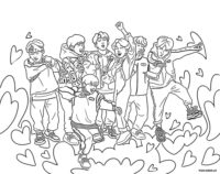 BTS Coloring Pages