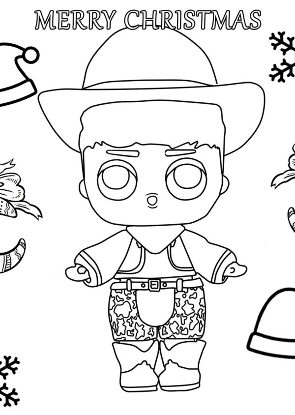 LOL Christmas Coloring Pages | Free Printable of Christmas Dolls