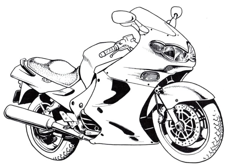 Motorcycle Coloring Pages