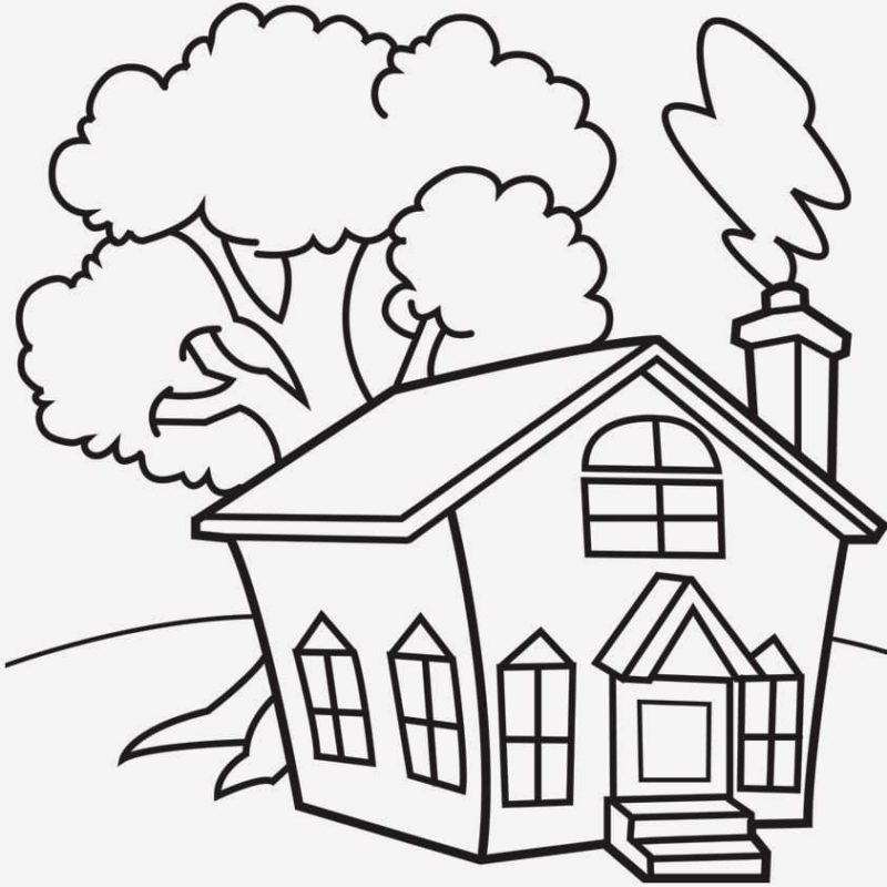 Coloriage Maison à imprimer