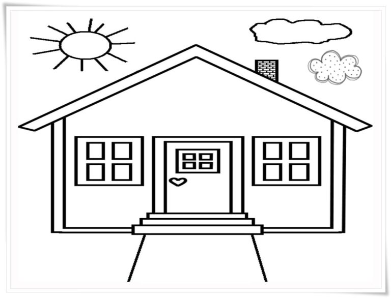 Coloriage Maison à imprimer