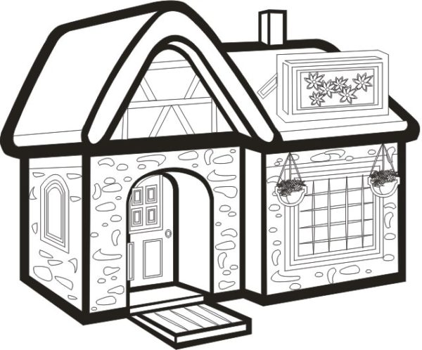 Coloriage Maison à imprimer