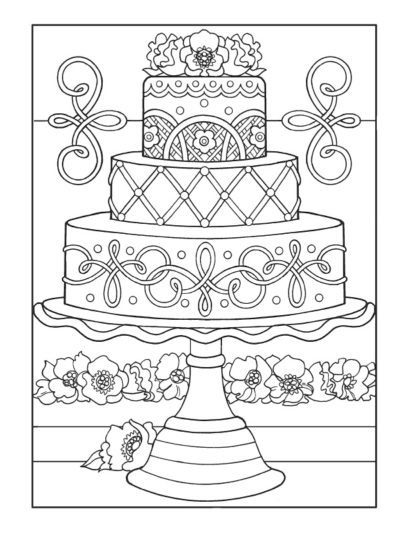 Coloriage Gâteau - 110 pages à colorier à imprimer gratuits