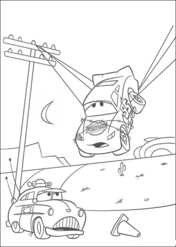 Desenhos do Relâmpago McQueen para colorir e imprimir