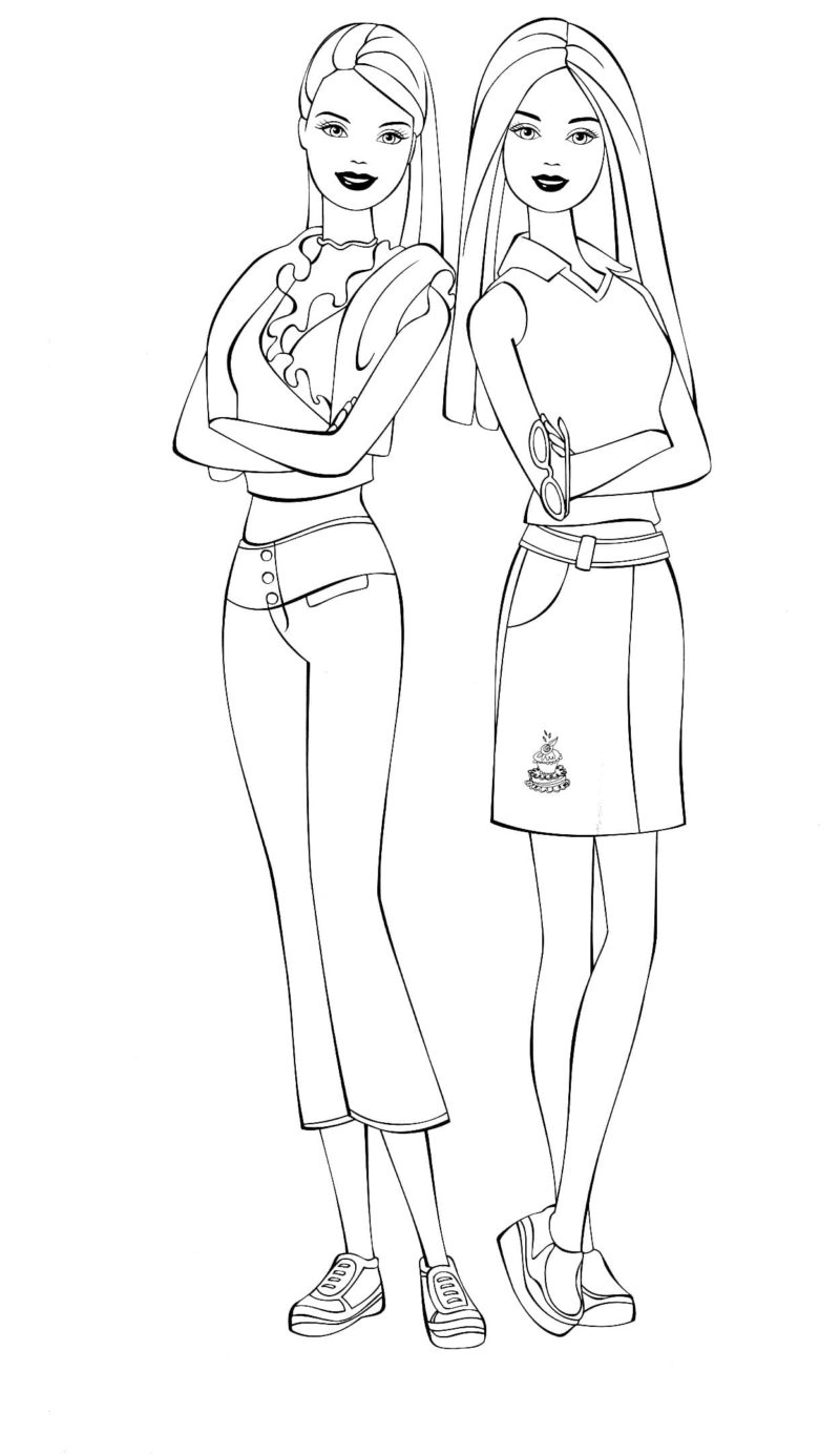 Coloriage Barbie - 105 images vous pouvez imprimer gratuitement