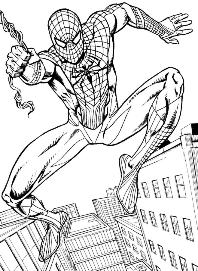 Ausmalbilder Spiderman | Kostenlos Malvorlagen zum Ausdrucken