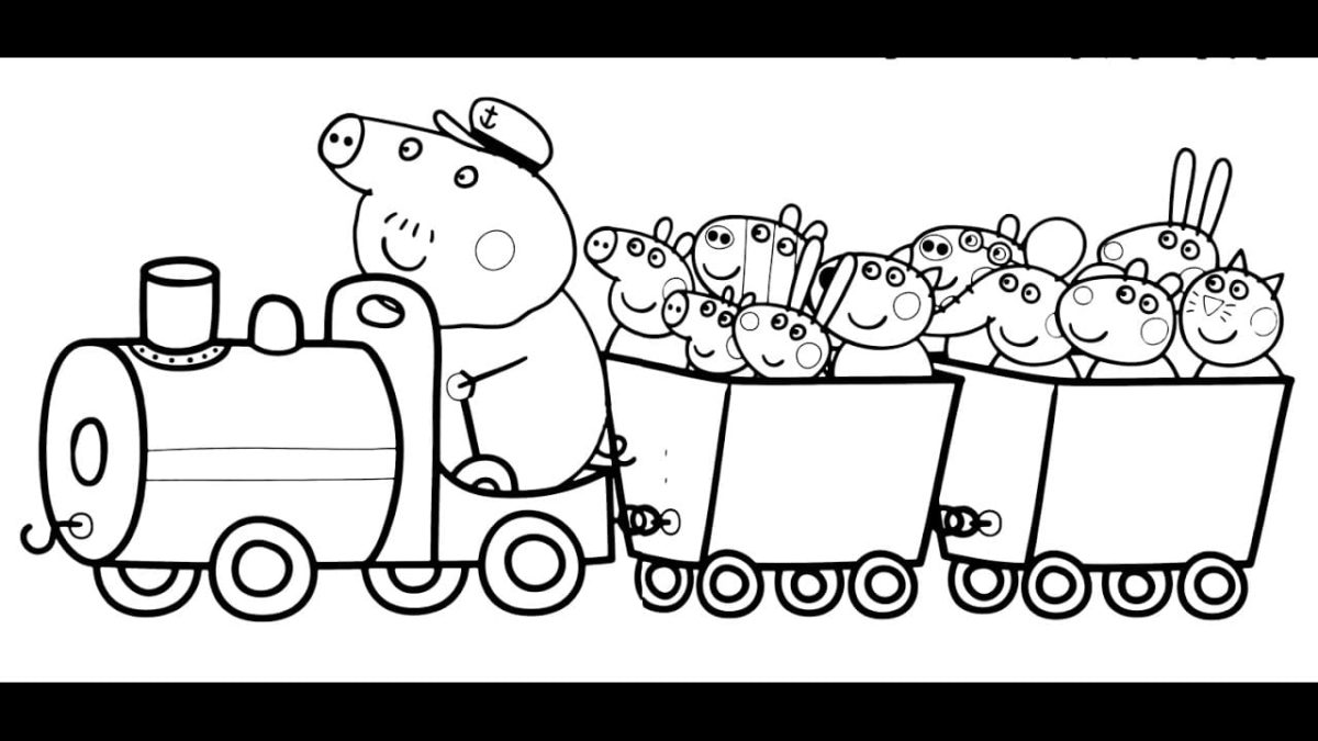 Desenhos do Peppa Pig para Colorir