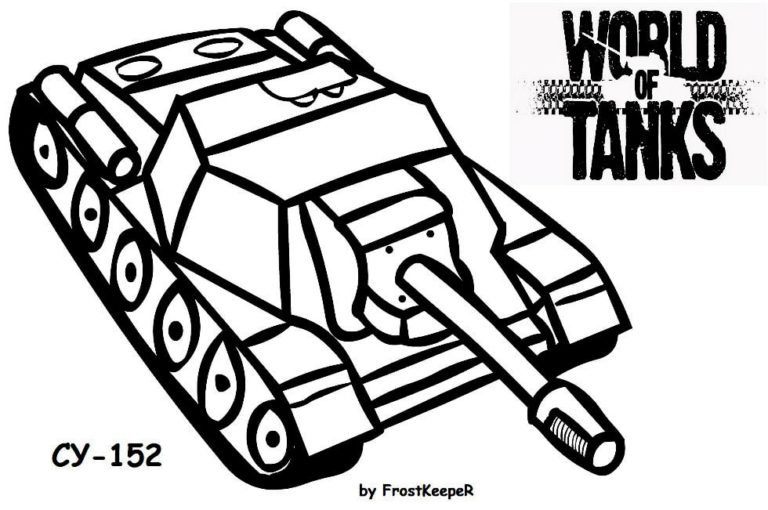 Desenhos de Tanques para Colorir