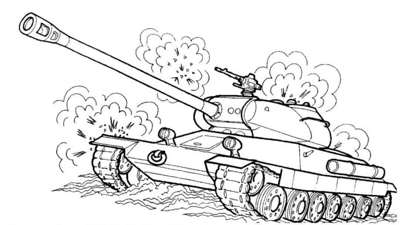 Dibujos de Tanques para Colorear
