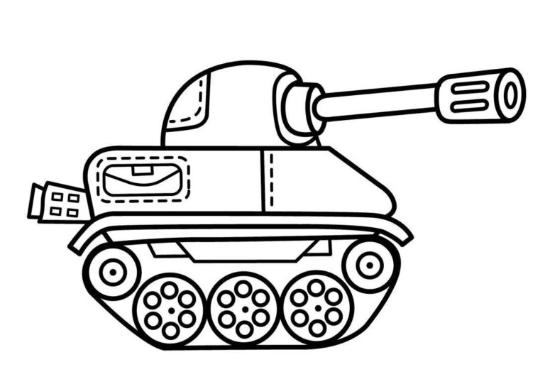 Ausmalbilder Panzer | Kostenlos Malvorlagen zum Ausdrucken