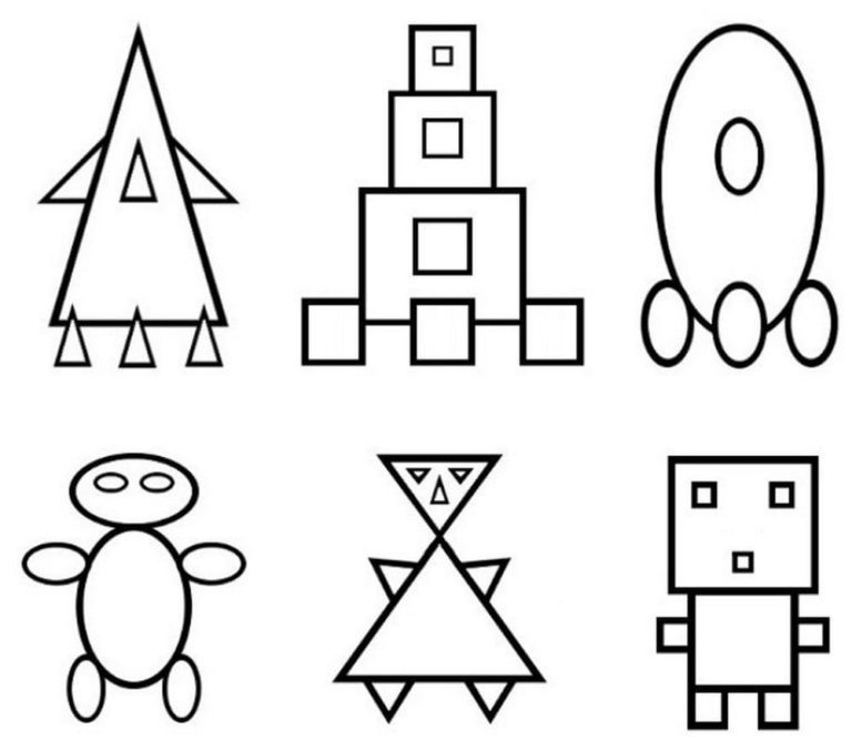 Dibujos para colorear Formas Geométricas. Imprime gratis para niños