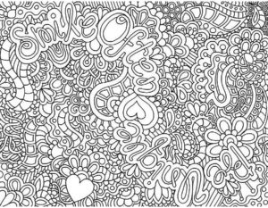 Complex Coloring Pages for 10- to 12-Year-Old Girls. Print Them for Free!