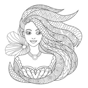 Complex Coloring Pages for 10- to 12-Year-Old Girls. Print Them for Free!