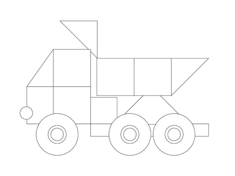 Disegni da colorare Forme Geometriche. Stampa gratis per i bambini