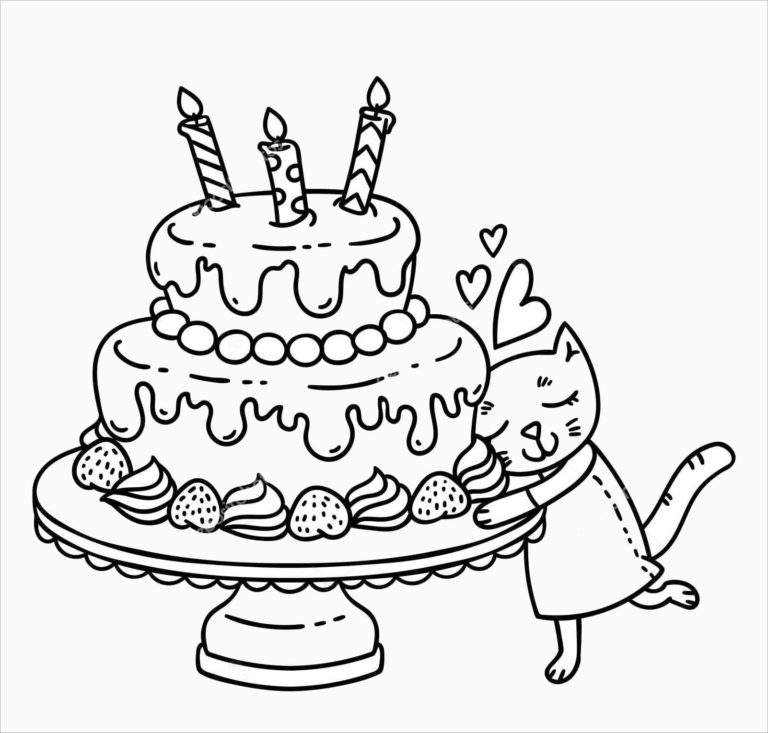 Dibujos de Pasteles para colorear - 110 imágenes para impresión gratuita